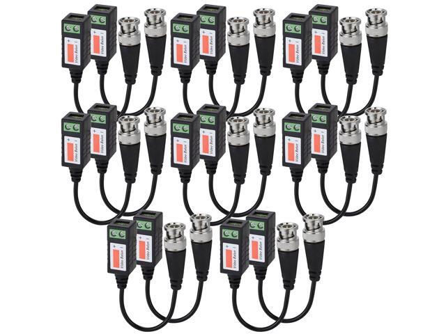 Click here for Passive Video Balun Connectors 8 Pairs Cat5 HD Min... prices