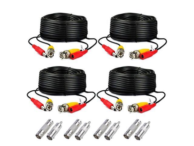 Click here for 4-Pack 125ft Black Pre-Made All-in-One BNC Male to... prices