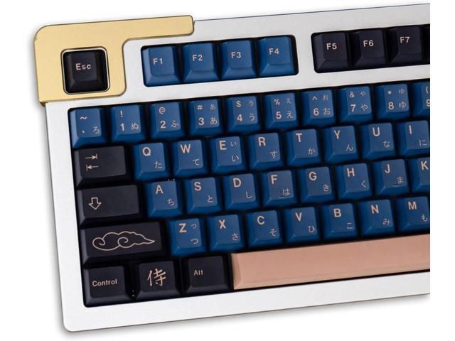 Click here for Blue Samurai Keycaps 129 Keys Cherry Profile Dye S... prices