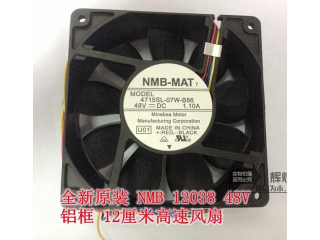 Click here for NMB 4715SL-07W-B86 12038 48v 1.1A 12CM 4Wires Alum... prices