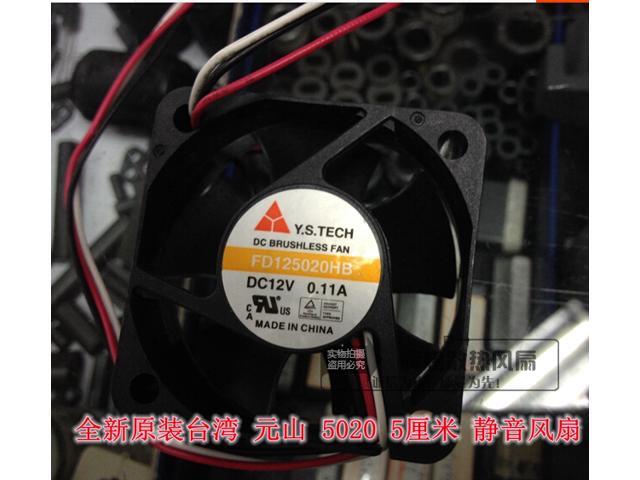 Click here for Y. S.TECH FD125020HB 50*50*20MM DC12V 0.11A 3Wires... prices