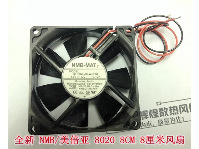 Click here for NMB 8020 3108NL-04W-B30 12V 0.19A 8CM 2-Wires 2-Ba... prices