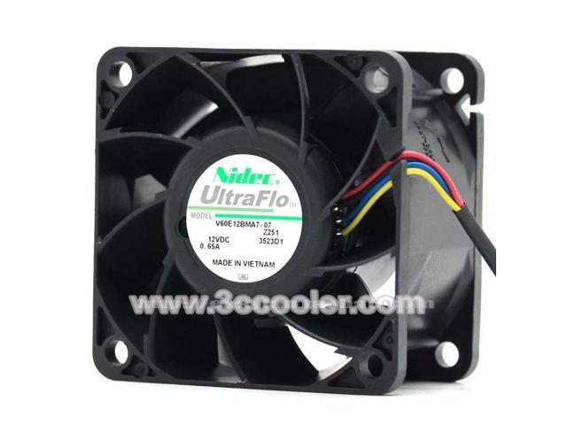 Click here for NIDEC V60E12BMA7-07 6038 12V 0.65A 6CM 4 Wires 4 P... prices