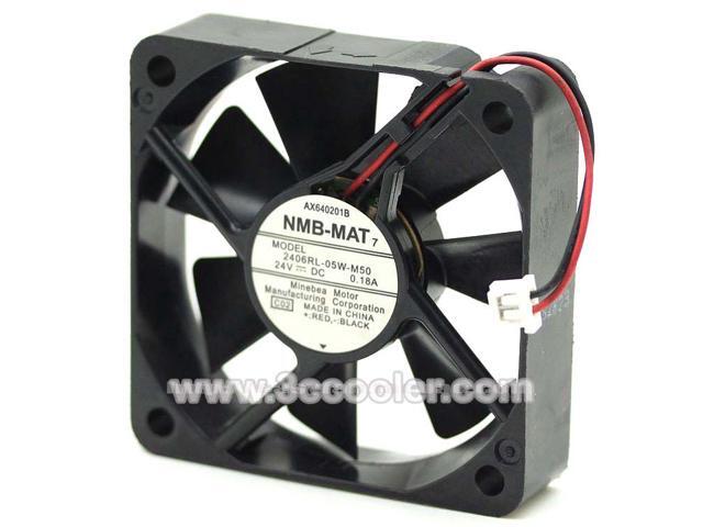Click here for NMB-MAT 2406RL-05W-M50 24V 0.18A 6015 6CM 2 Wires... prices