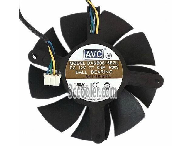 Click here for AVC DASB0815B2U Frameless 12V 0.6A 4 Wires 4 Pins... prices