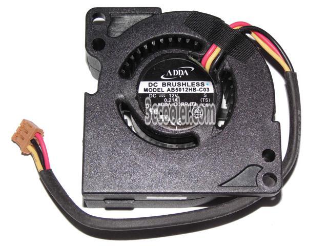 Click here for ADDA 50x20mm AB5012HB-C03 12V 0.21A 3 Wires 3 Pins... prices