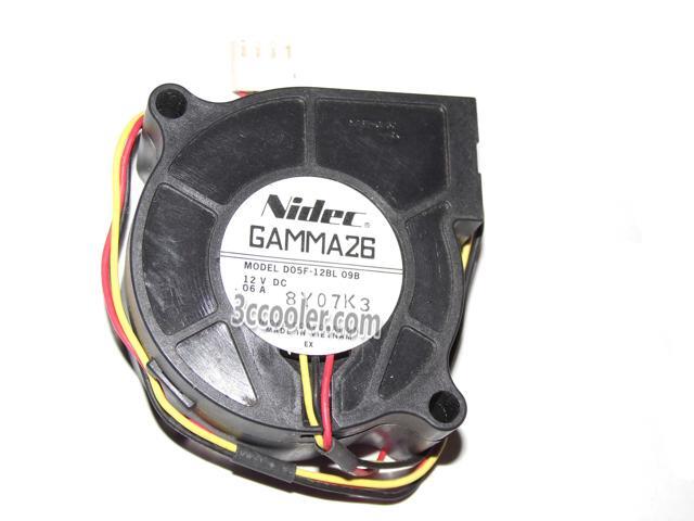 Click here for NIDEC GAMMA26 D05F-12BL 09B 12V 0.06A 3 Wires 3 Pi... prices