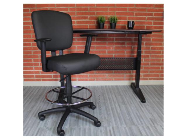 Boss Office Products Oversized Drafting Stool - Black