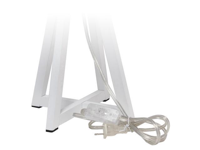 Click here for Simple Designs Interlocked Triangular White Wood T... prices