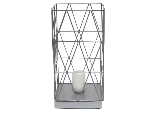 Click here for Simple Designs Gray Geometric Square Metal Table L... prices
