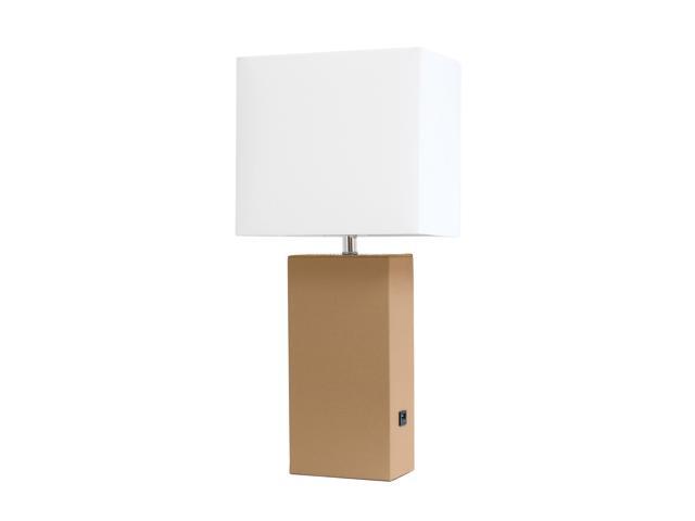 Click here for Elegant Designs Modern Leather Table Lamp with USB... prices