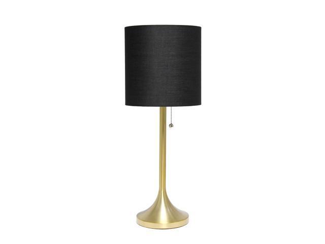 Simple Designs Tapered Table Lamp - Gold-Tone  Black