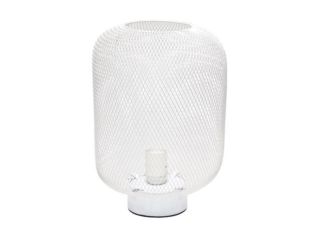 Click here for Simple Designs White Metal Mesh Industrial Table L... prices