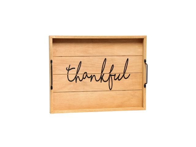 Click here for Elegant Designs Decorative Wood Serving Tray w/ Ha... prices