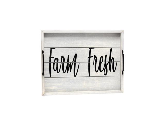 Click here for Elegant Designs Decorative Wood Serving Tray w/ Ha... prices