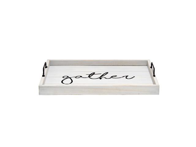 Click here for Elegant Designs Decorative Wood Serving Tray w/ Ha... prices