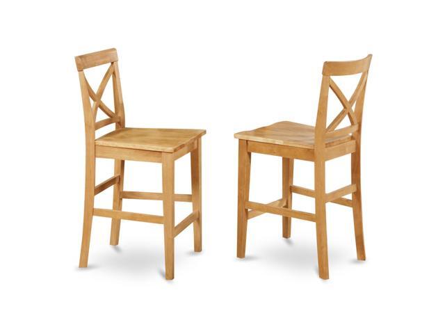 Click here for Set of 2 Chairs PBS-OAK-W X-Back stool with wood c... prices