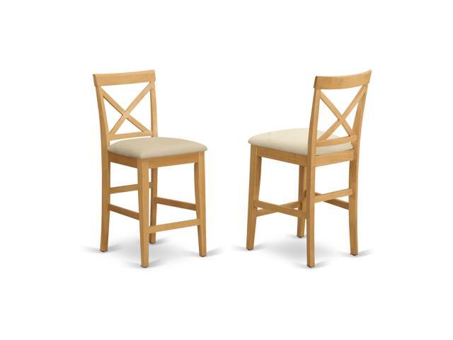 Click here for Set of 2 Chairs PBS-OAK-C X-Back stool with uphols... prices