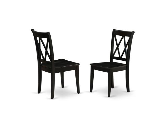 Click here for Set of 2 Chairs CLC-BLK-W Clarksville Double X-bac... prices