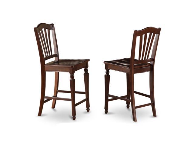 Click here for Set of 2 Chairs CHS-MAH-W Chelsea Stools with wood... prices