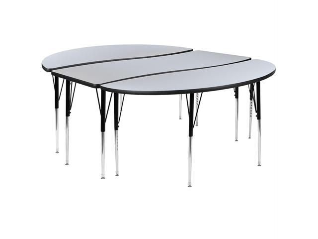 Click here for 3 Piece 86 Oval Wave Flexible Grey Thermal Laminat... prices