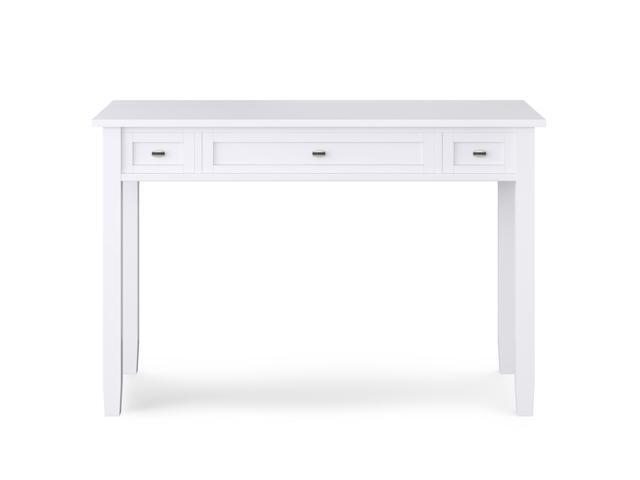 Simpli Home Warm Shaker Solid Wood Desk - White