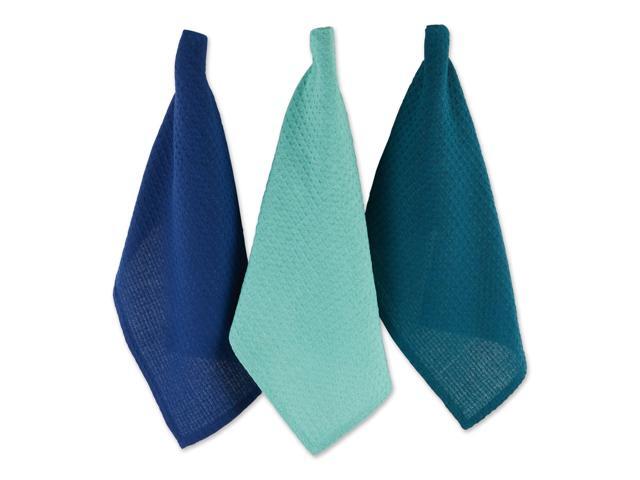 Click here for DII Asst Blues Recycled Cotton Waffle Dishtowel (S... prices