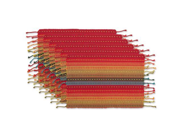 Click here for DII Spice Tonal Stripe With Fringe Placemat (Set o... prices