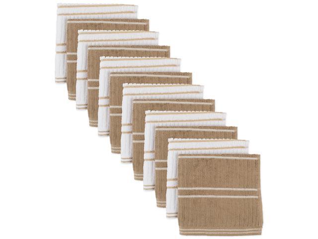 Click here for J & M Mocha Ribbedterry Dishcloth (Set of 12) prices