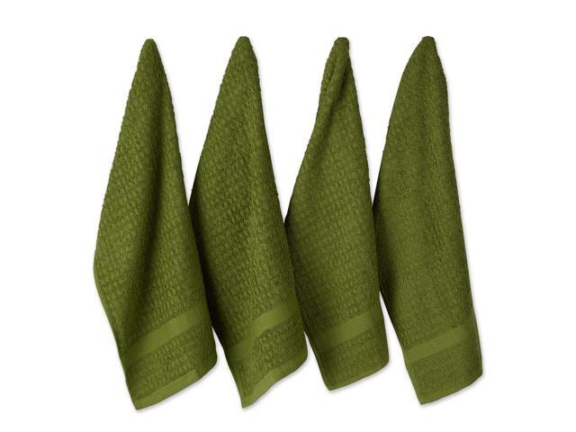 Click here for DII Solid Antique Green Waffle Terry Dishtowel (Se... prices