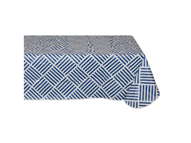 Click here for J & M Navy Grid Vinyl Tablecloth 52x70 prices