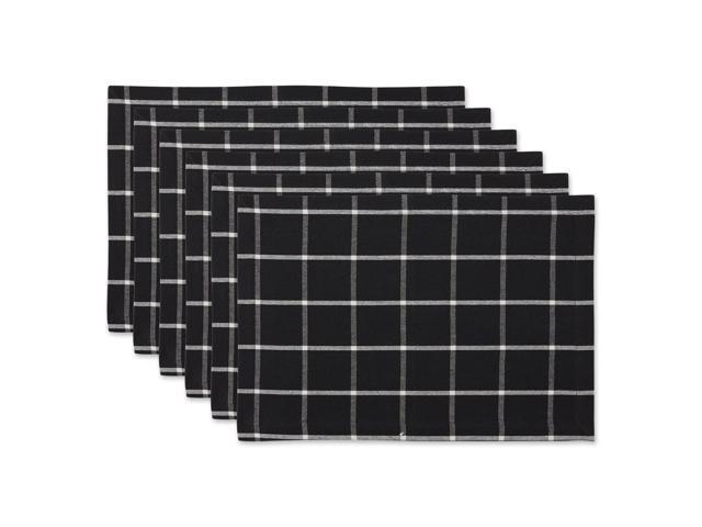 Click here for DII Black Check Placemat (Set of 6) prices