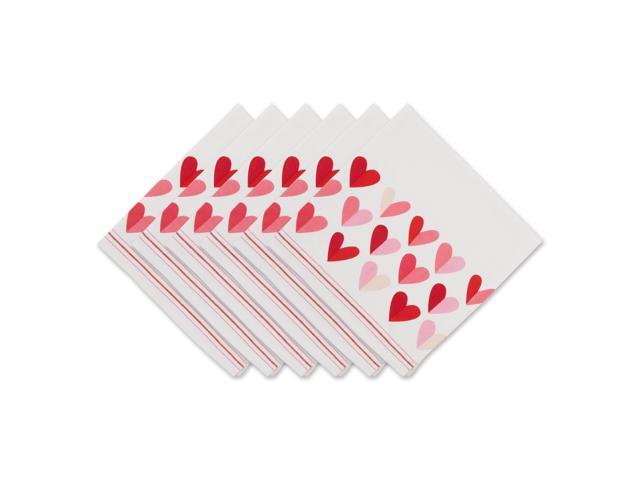 Click here for DII Two Hearts Print Napkin (Set of 6) prices