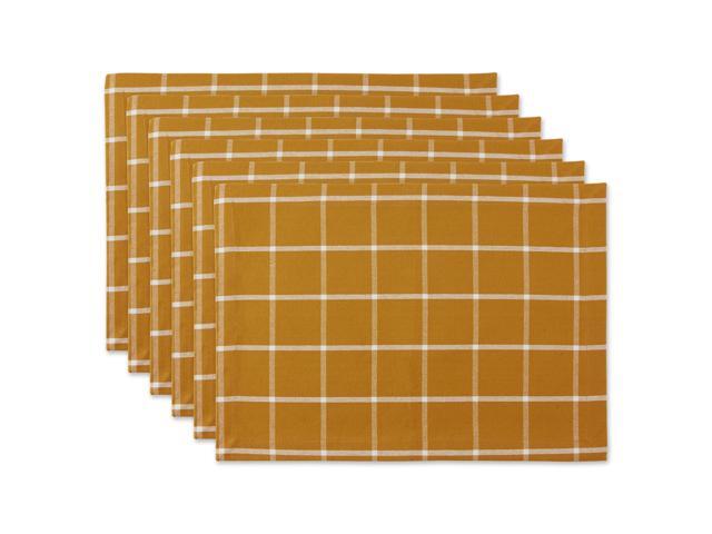 Click here for DII Honey Gold Check Placemat (Set of 6) prices
