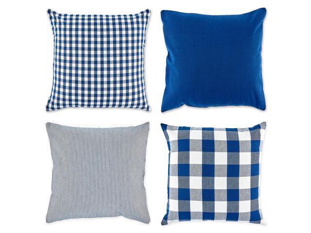 Click here for DII Assorted Navy/Off White Pillow Cover 18x18 Set... prices