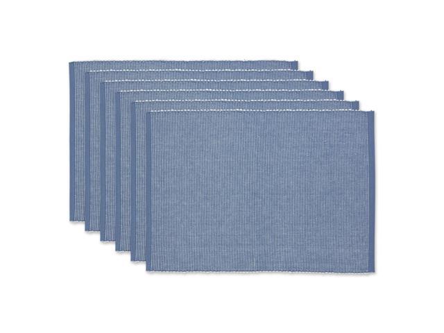 Click here for DII Stonewash Blue & White 2-Tone Ribbed Placemat... prices