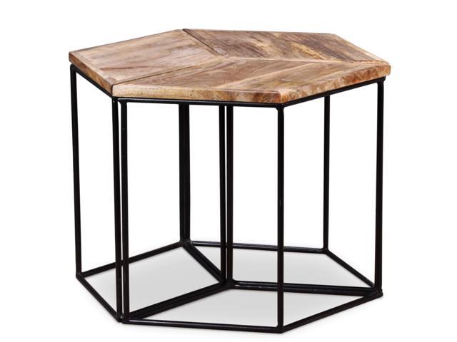 Click here for vidaXL Coffee Table Solid Mango Wood 18.9 x18.9x15... prices