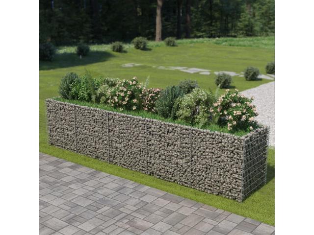 Click here for vidaXL Gabion Raised Bed Galvanised Steel 177.2x35... prices