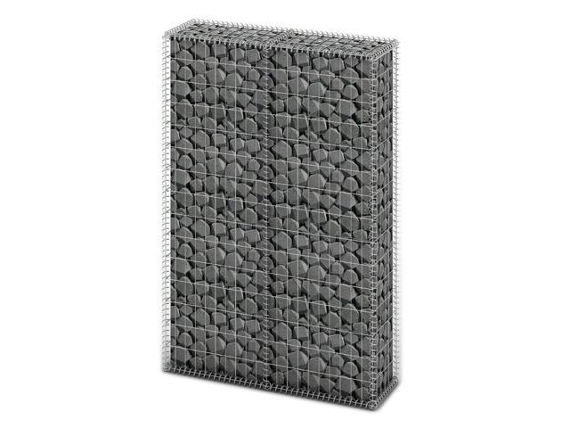 Click here for vidaXL Gabion Basket with Lids Galvanized Wire 59x... prices