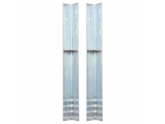 Click here for vidaXL L-shaped Ground Anchors 2 pcs Galvanised St... prices