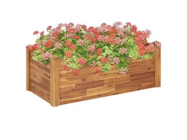Click here for vidaXL Garden Raised Bed 43.3x23.6x17.3 Solid Acac... prices