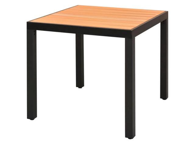 Click here for vidaXL Garden Table Brown 31.5x31.5x29.1 Aluminium... prices