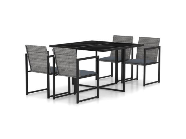 Click here for vidaXL 5 Piece Outdoor Dining Set with Cushions Po... prices