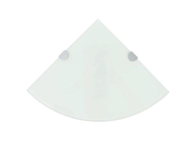 Click here for vidaXL Corner Shelves 2 pcs with Chrome Supports G... prices