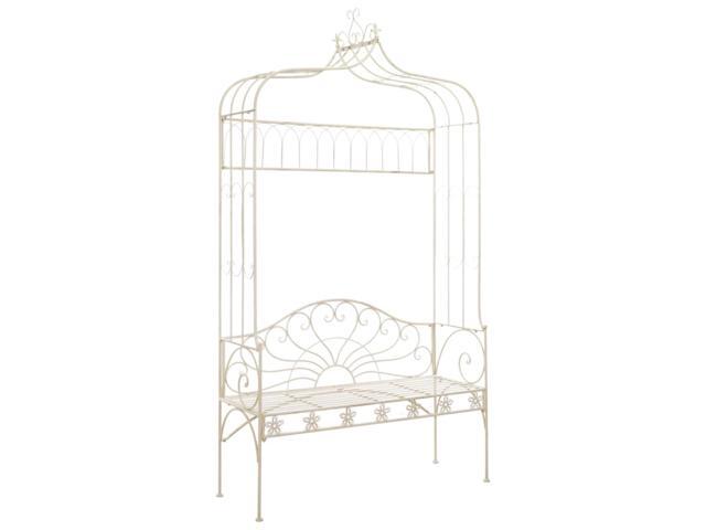 Click here for vidaXL Garden Bench 48 Iron Antique White prices