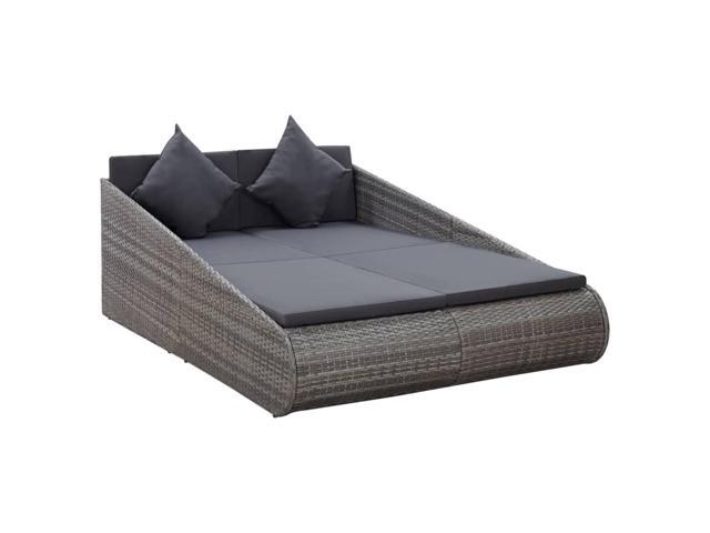 Click here for vidaXL Garden Bed Gray 78.7x54.7 Poly Rattan prices