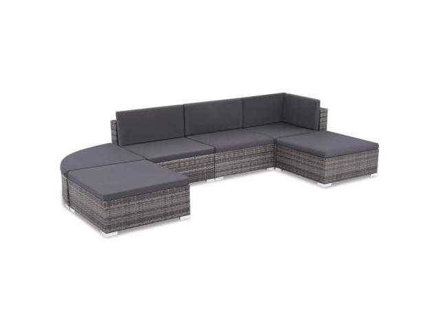 Click here for vidaXL 6 Piece Garden Lounge Set with Cushions Pol... prices