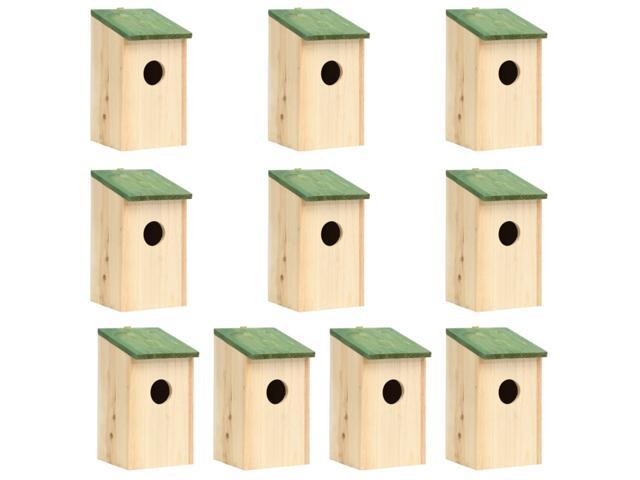 Click here for vidaXL Bird Houses 10 pcs Solid Firwood 4.7x4.7x8.... prices