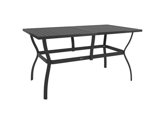 Click here for vidaXL Garden Table Anthracite 55.1x31.5x28.3 Stee... prices