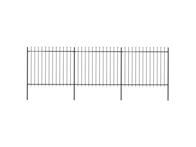 Click here for vidaXL Garden Fence with Spear Top Steel 200.8x59.... prices
